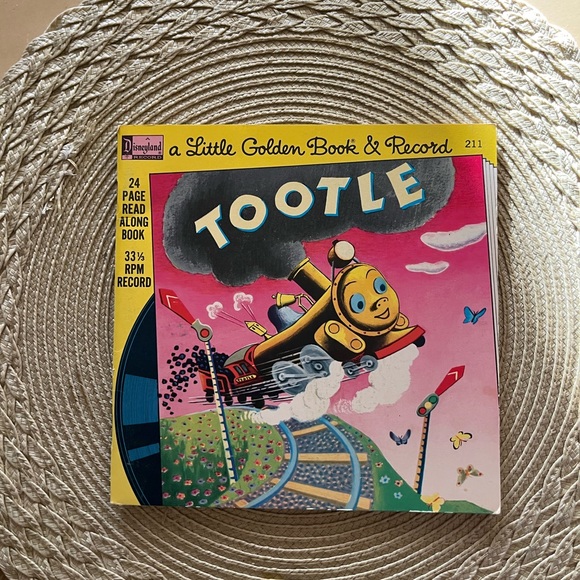 Disney | Toys | Vintage Tootle Little Golden See Hear Read Book And ...
